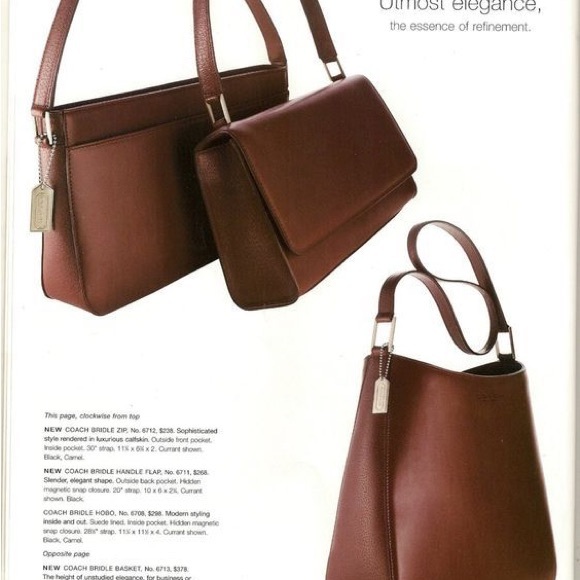 Coach | Bags | Vintage Rare Italian Coach Bridle Black Bag | Poshmark